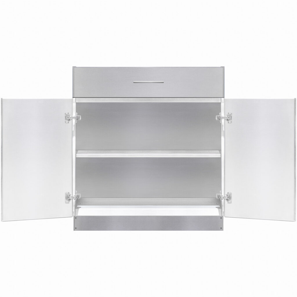 Stainless Steel Base Cabinet with Drawer & Two Doors | Stainless Steel ...